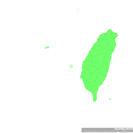 Taiwan map (Mercator projection) showing chinese taipei boundaries in ...