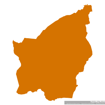 San Marino map (Mercator projection) in cinnamon on transparent ...